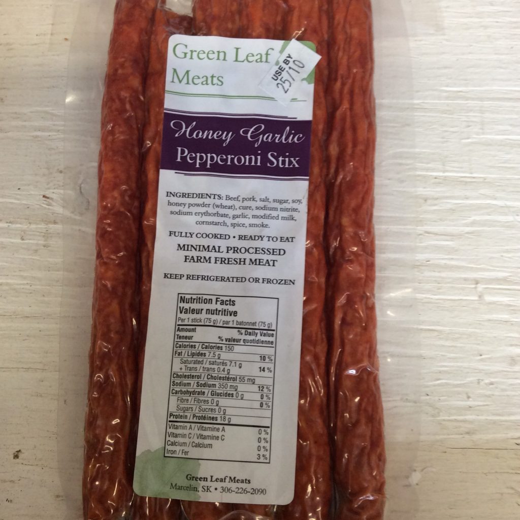 Fully Cooked Honey Garlic Pepperoni Stix – Green Leaf Meats